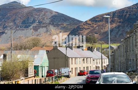 The Quarry Village of Trevor in Gwynedd, on the edge of the Rivals ...