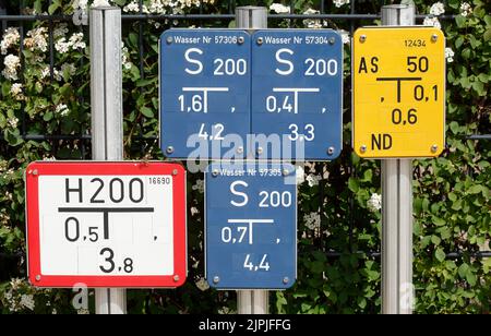water, hydrant sign, slide plate, zeichen und symbolik, hydrant signs ...