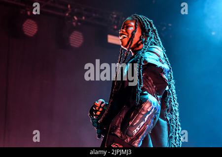 Hasselt, Belgium. 18th Aug, 2022. Rapper Dikke aka Mohamed Eddahbi ...