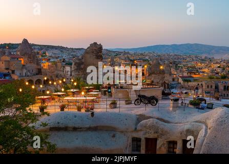 old town, evening, goreme, old towns, goremes Stock Photo - Alamy