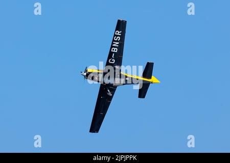 Slingsby T67M Firefly flying at Airbourne 2023 held at Eastbourne UK ...