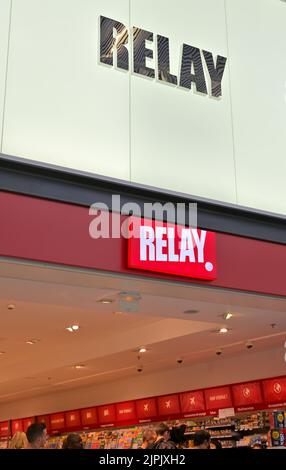 Terminal 2E with logo at Charles de Gaulle airport, Roissy, Paris ...
