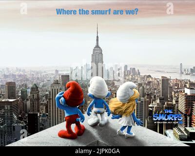MOVIE POSTER, THE SMURFS, 2011 Stock Photo - Alamy