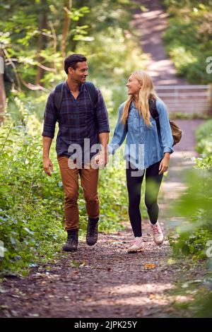 couple, holding hands, hiking, pairs Stock Photo - Alamy
