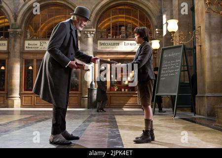 CHRISTOPHER LEE, ASA BUTTERFIELD, HUGO, 2011 Stock Photo - Alamy