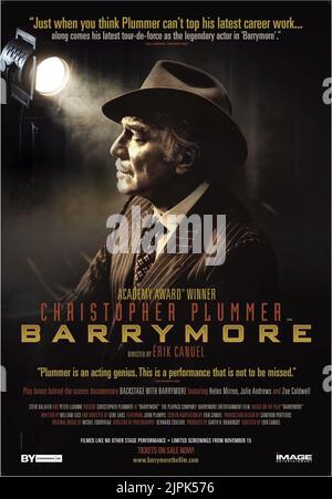 CHRISTOPHER PLUMMER POSTER, BARRYMORE, 2011 Stock Photo - Alamy