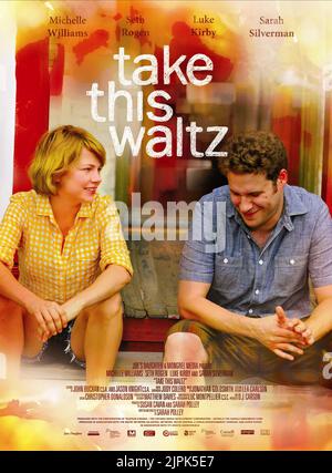 MICHELLE WILLIAMS, SETH ROGEN POSTER, TAKE THIS WALTZ, 2011 Stock Photo ...