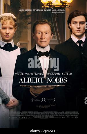 MIA WASIKOWSKA, GLENN CLOSE, AARON JOHNSON POSTER, ALBERT NOBBS, 2011 ...