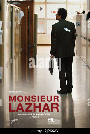 MONSIEUR LAZHAR, Mohamed Fellag, 2011. ©Music Box Films/courtesy ...
