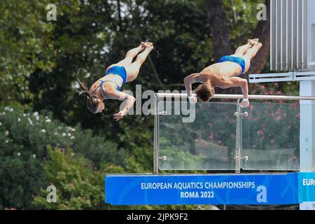LYSKUN Sofiia and SEREDA Oleksii UKR Dive MIXED - MIXED SYNCHRONISED PLATFORM - FINAL during ...