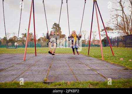 laughing, rocking, young at heart, older couple, laugh, smiling, young ...