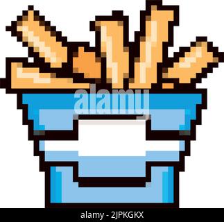 Potatoes pixel art. Potato 8 bit. Pixelate Vegetable. vector ...
