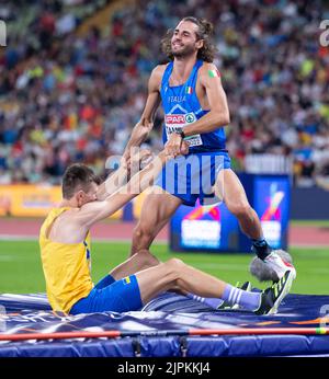 Andriy Protsenko (Ukraine), High Jump. European Championships Munich 2022 Stock Photo - Alamy
