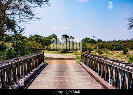 Maasai Mara Concrete Bridge Metallic Mara Triangle Narok County Kenya ...