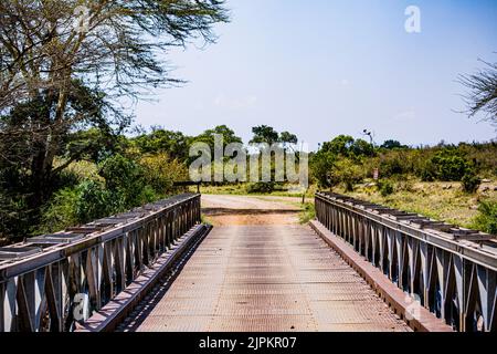 Mara River Bridge Narok County Maasai Mara National Game Reserve Park ...