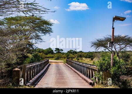 Mara River Bridge Narok County Maasai Mara National Game Reserve Park ...