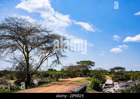 Mara River Bridge Narok County Maasai Mara National Game Reserve Park ...