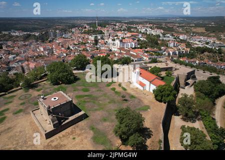 Aerial view of the Castle of Abrantes in Portugal Stock Photo - Alamy