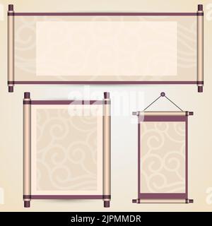 Traditional Chinese scroll, use for mounting and hanging Chinese ...