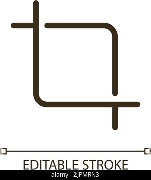 Crop picture flat color ui icon Stock Vector Image & Art - Alamy