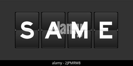 Black color analog flip board with word bogota on gray background Stock ...