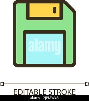 Disc storage pixel perfect RGB color ui icon Stock Vector Image & Art ...