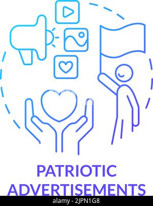 Patriotic advertisements concept icon Stock Vector Image & Art - Alamy