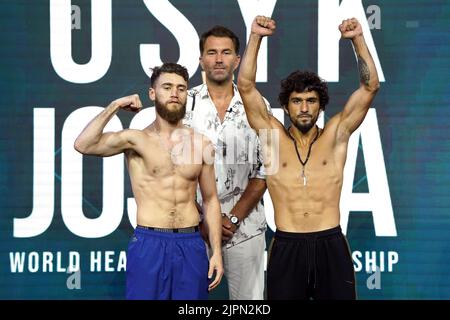 Bader Samreen during the weigh in at the King Abdullah Sport City ...
