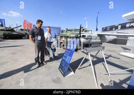 Moscow region. The Orlan-30 unmanned aerial vehicle at the ...