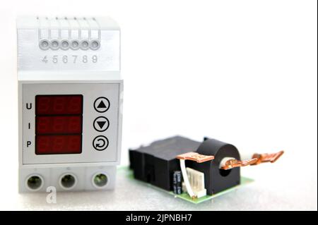 Power polarized bipolar relays. Composition with digital screen. Power ...
