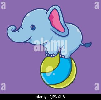 Balloon elephant icon cartoon vector. Animal air. Art shape Stock ...