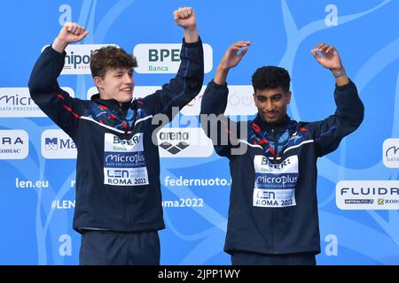 Rome, . 19th Aug, 2022. Ben Cutmore, Kyle Kothari during European ...