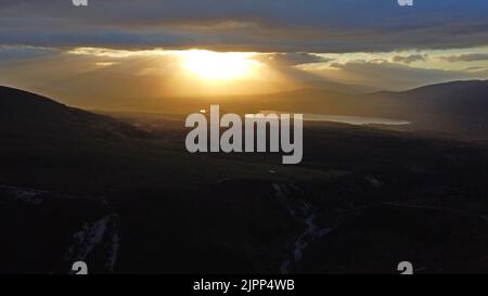Landscape in Glenmore Forest Park with Cairngorms in background ...