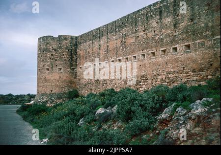 Izzedidin Fortress - Ottoman fort in Aptera in western part of Crete ...