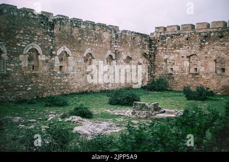 Izzedidin Fortress - Ottoman fort in Aptera in western part of Crete ...
