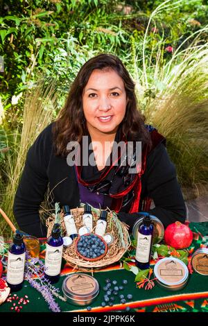 Native American business woman develops her own herbal product line of ...