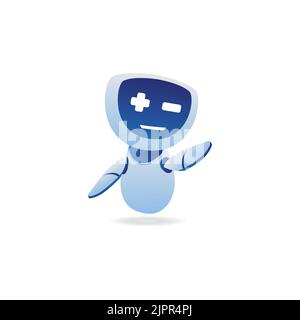 Innovation technology science fiction future cute little 3d robot ...