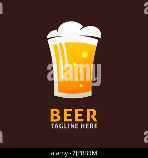 Frothy beer logo design Stock Vector Image & Art - Alamy