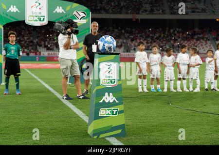 Bari, Italy. 19th Aug, 2022. Waild Cheddira (SSC Bari) and Valerio Di ...