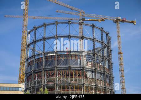 Gasometer, conversion to office building, EUREF Campus, Schoeneberg ...