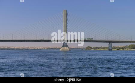 Al-Khattarah Bridge, New Aswan City Bridge, Aswan, Egypt Stock Photo ...