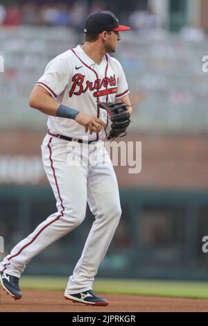 Atlanta Braves Austin Riley during a baseball game Monday Aug. 31, 2020 ...