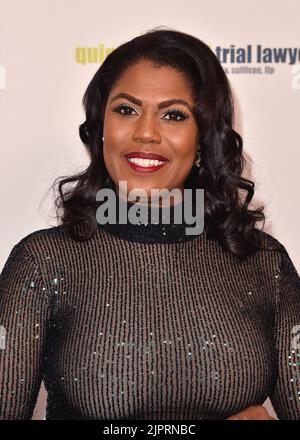 Omarosa Manigault Newman walking the red carpet at the Harold and ...