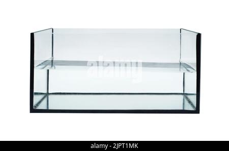 Empty aquarium isolated on white Stock Photo - Alamy