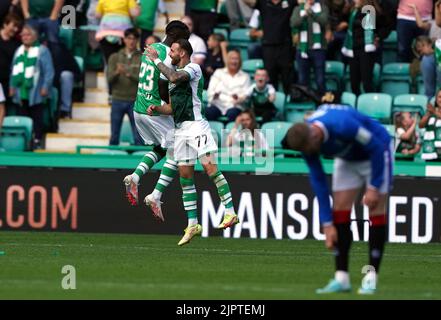 Hibernian's Martin Boyle after scoring his sides first goal to level ...