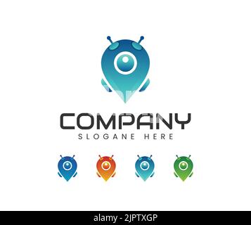 Robot 3d character vector background design. Robotic character showing empty white board with ...