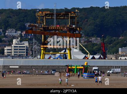 Sea monster in Weston-Super-Mare. SEE MONSTER is a retired rig from the ...