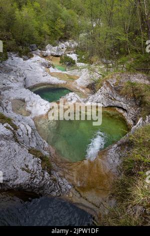 Natural path of Val Falcina at Valle del Mis in Italy. Cadini of ...