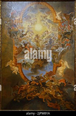 Triumph of the Name of Jesus, by Giovanni Battista Gaulli, Church of ...
