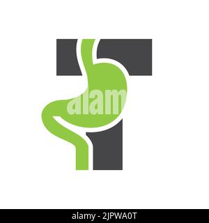 Letter K Minimal Stomach Logo Design for Medical and Healthcare Symbol ...